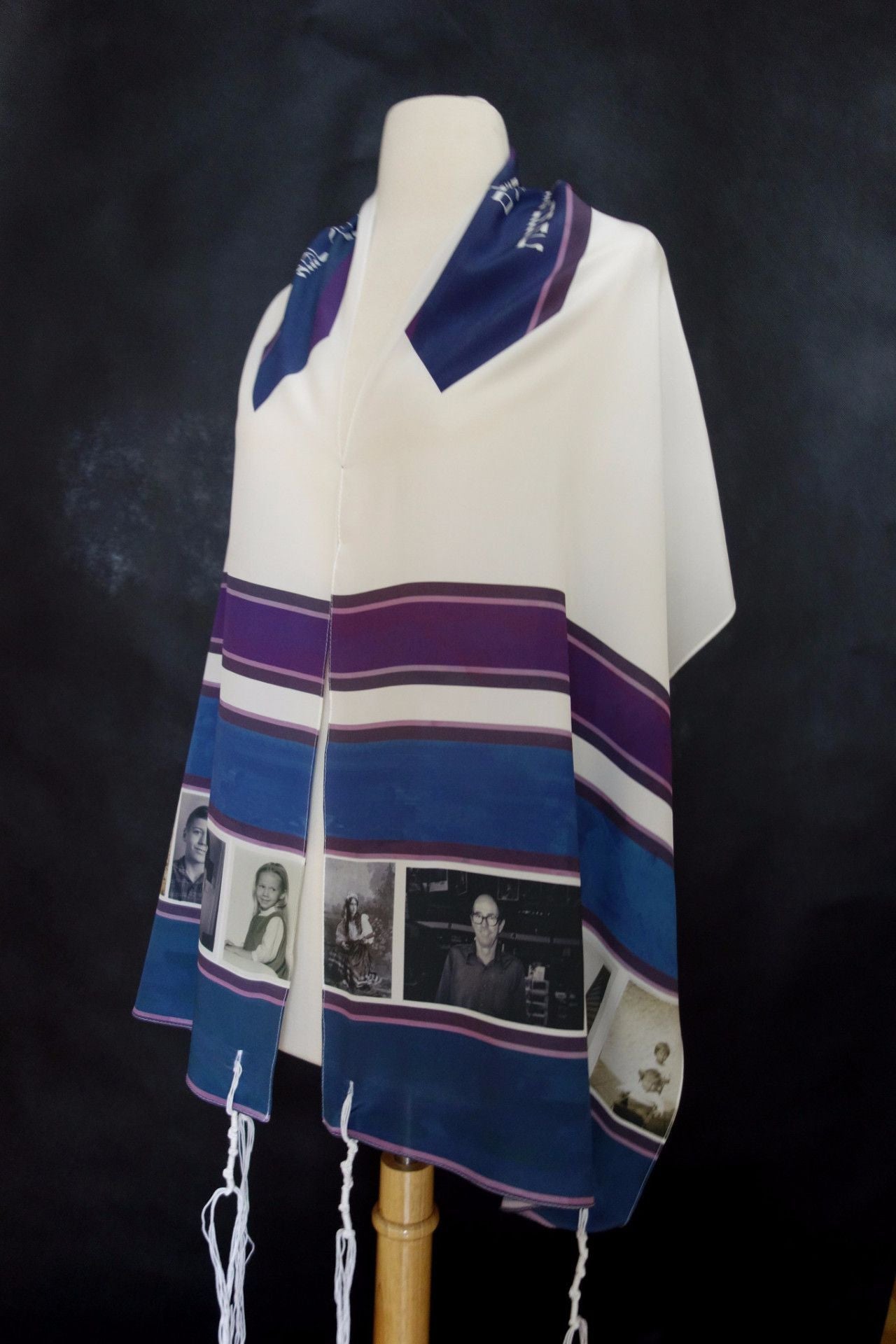 Custom Silk Tallit: Family Tree - Advah Designs