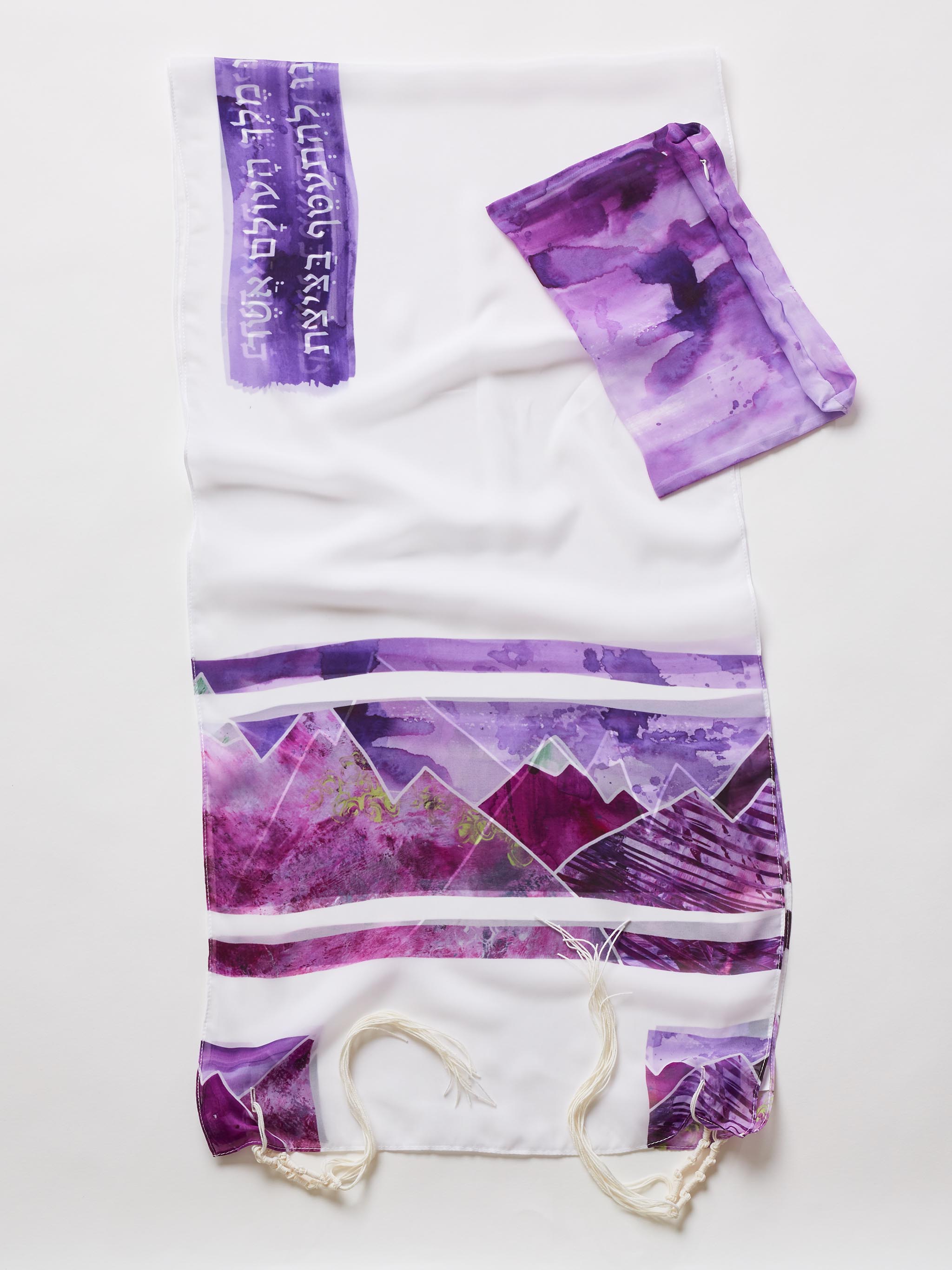 Chiffon Tallit - Bat Mitzvah Tallit - Advah Designs