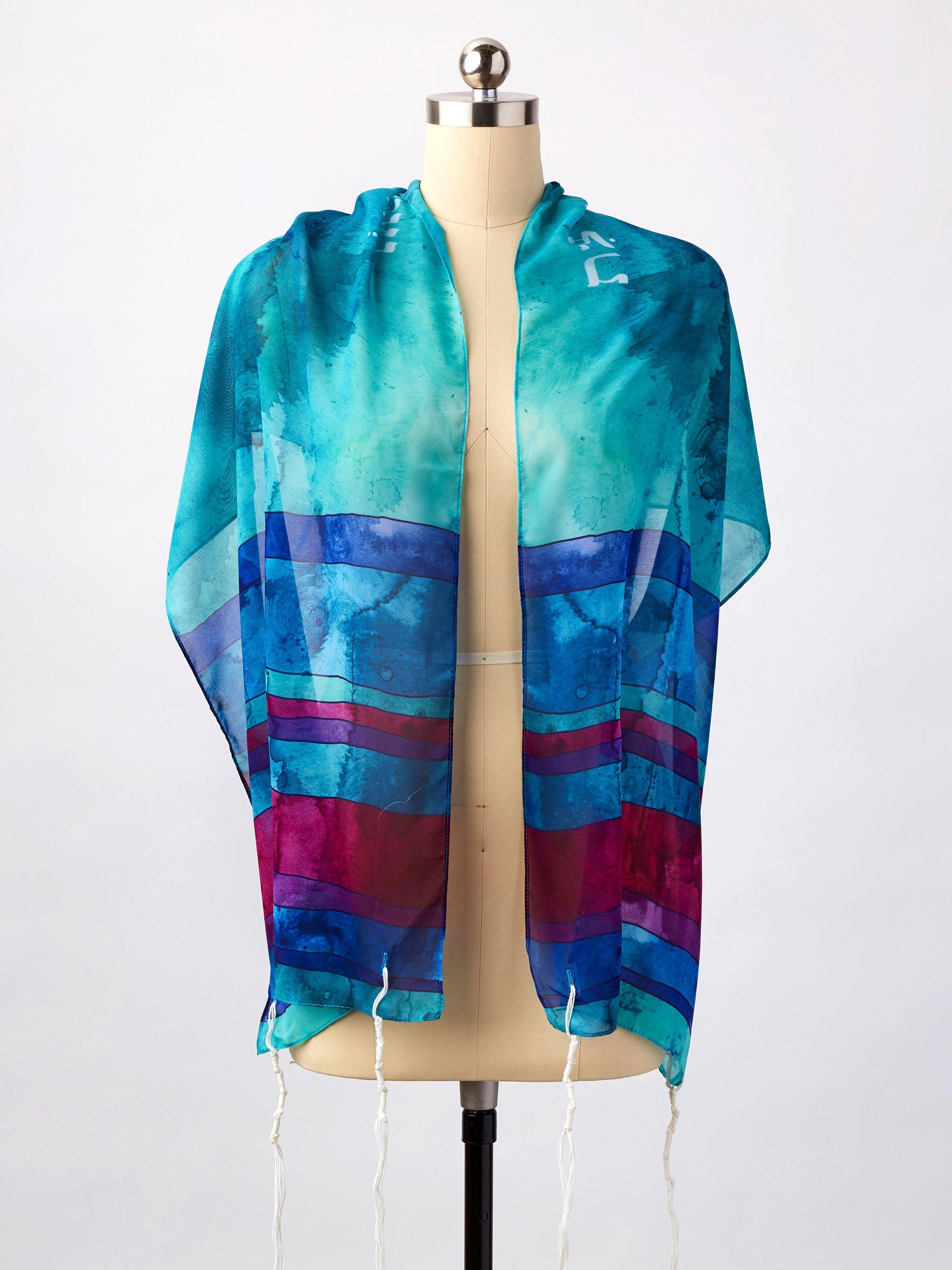 Chiffon Tallit - Bat Mitzvah Tallit - Advah Designs