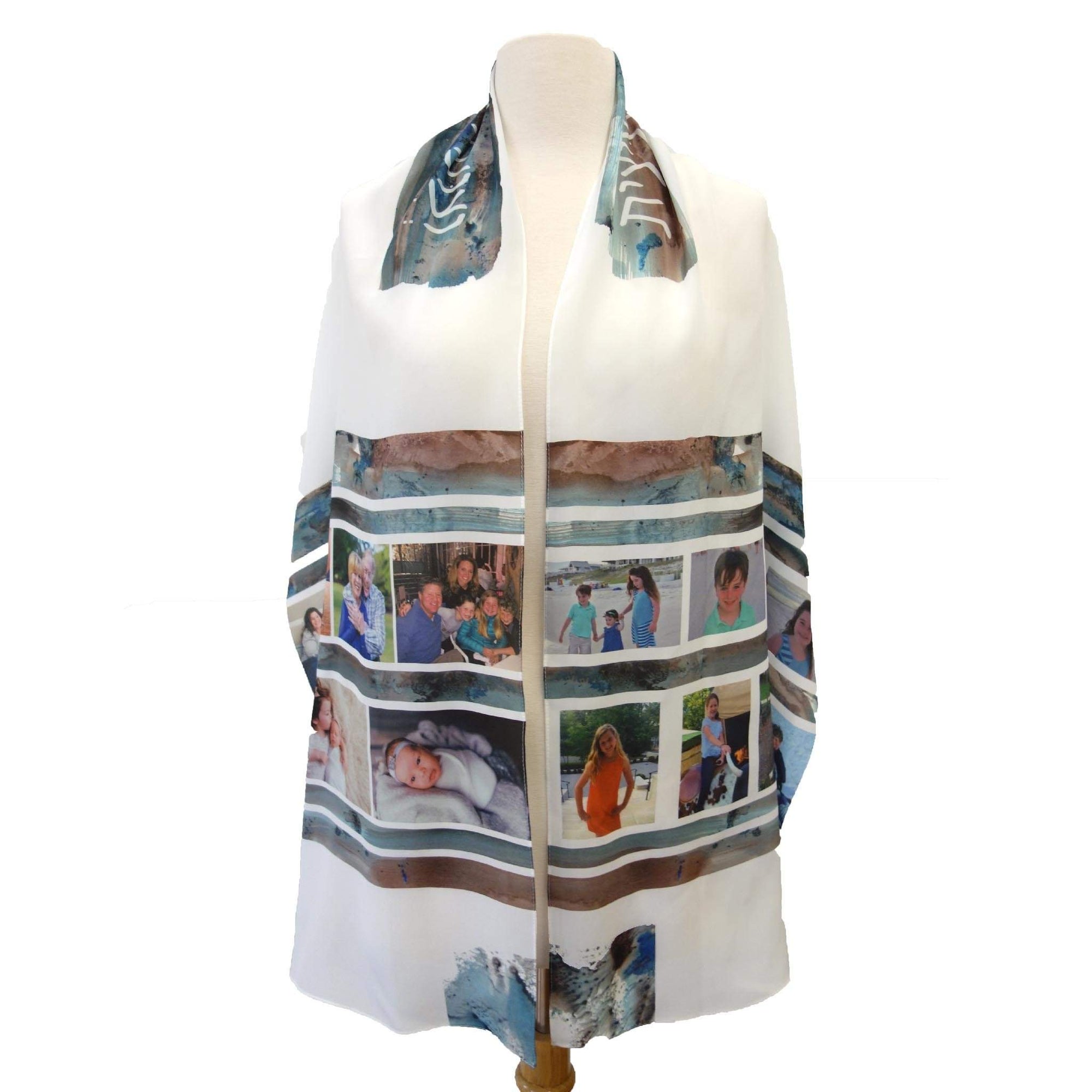 Custom Silk Tallit: Family Tree - Advah Designs
